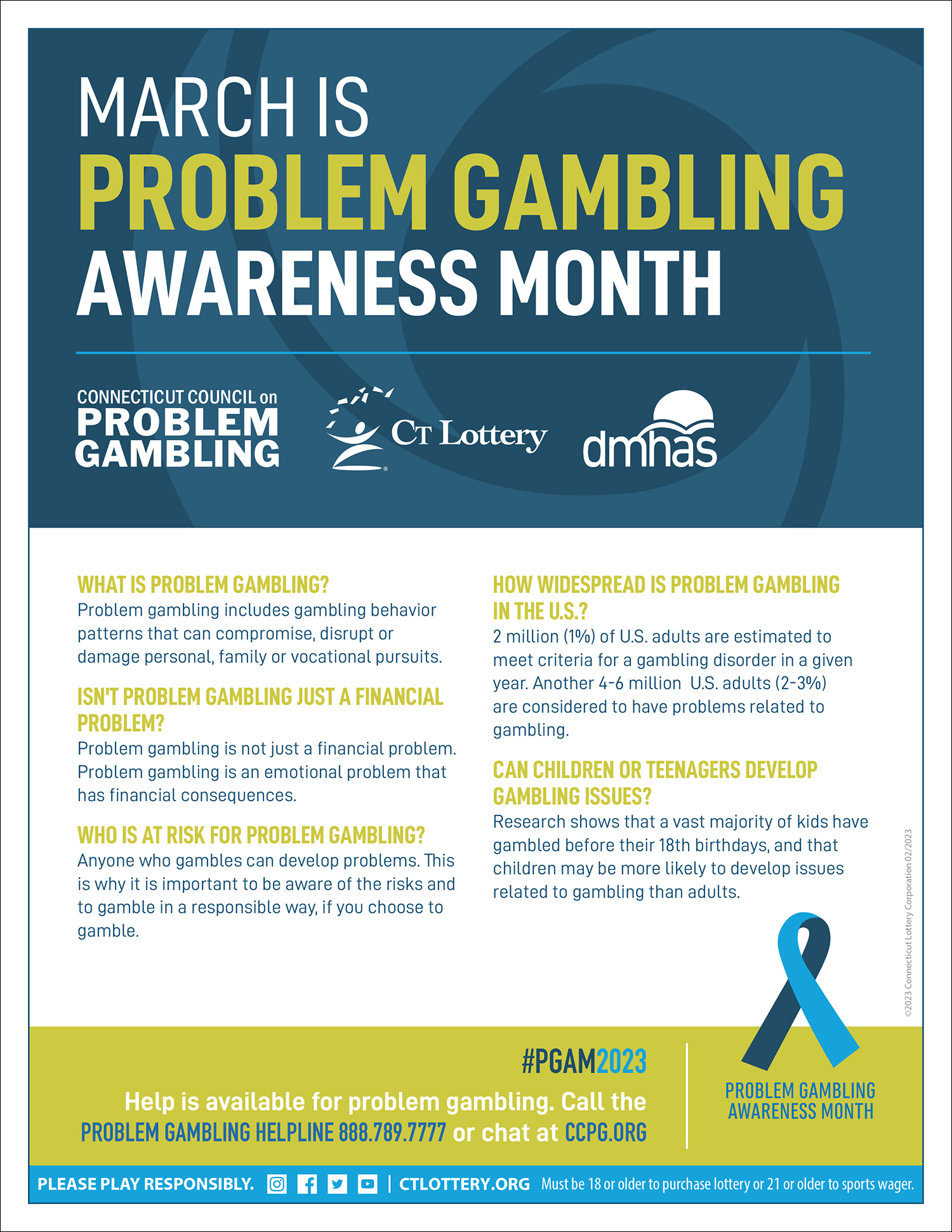CT Lottery Official Web Site - Problem Gambling Awareness Month